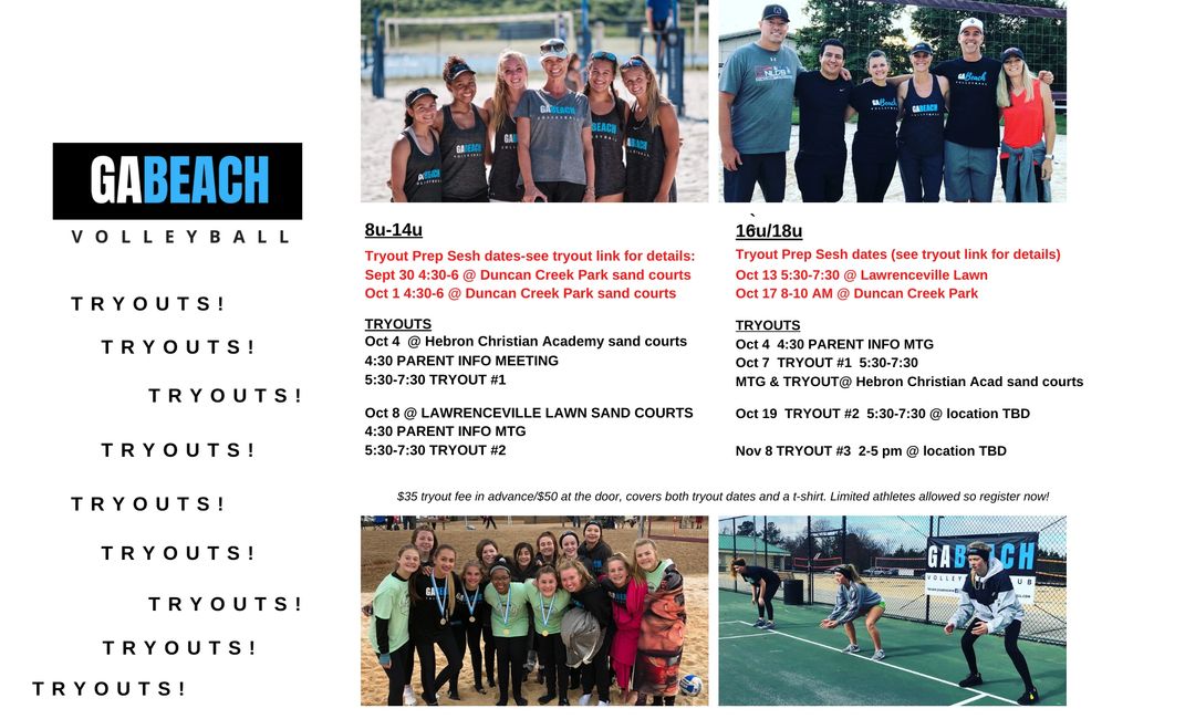 Georgia Beach Volleyball - Beach Volleyball, Club Volleyball