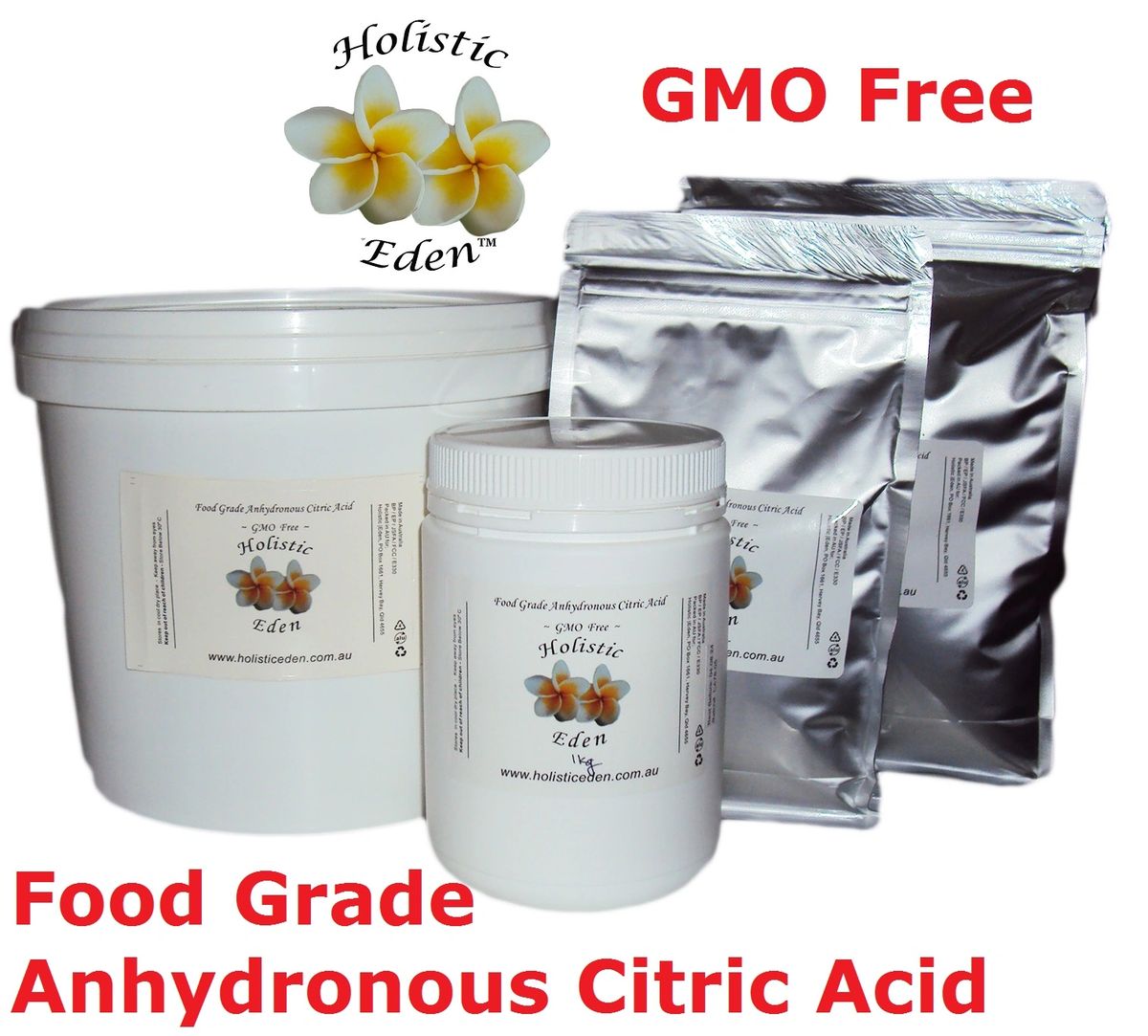 CITRIC ACID 100% PURE Premium Food Grade, Anhydrous, GMO Free ...