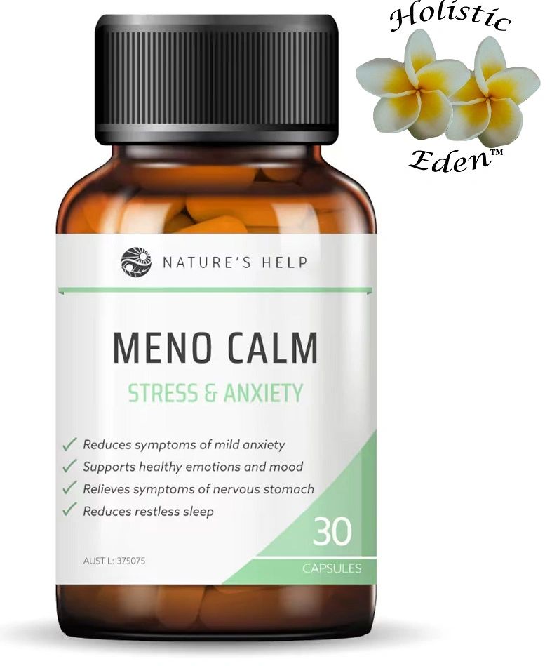 Nature's Help MENO CALM Stress and Anxiety 30 Capsules Hormone Balance