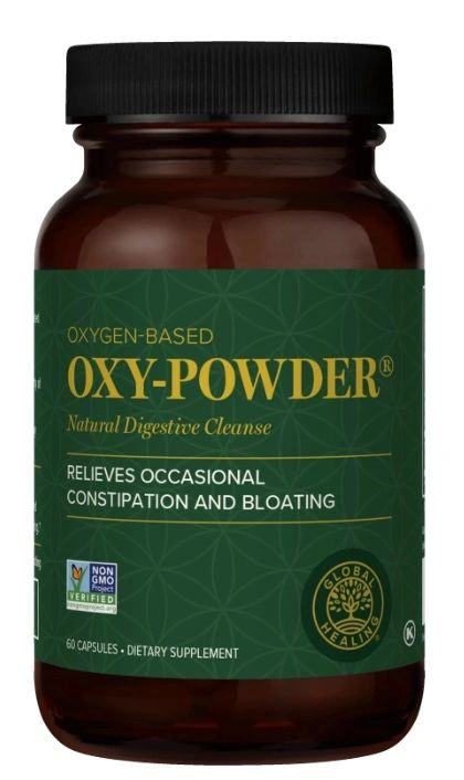 Oxy Powder Natural Digestive Cleanse - Global Healing 60 Caps