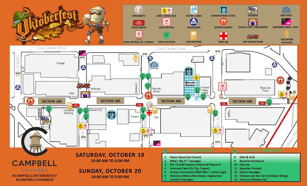 Festival Map | Campbell Chamber Oktoberfest