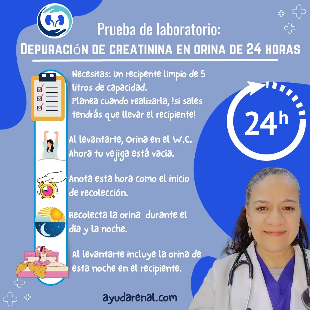 Laboratorio: Depuración de creatinina en orina de 24 horas