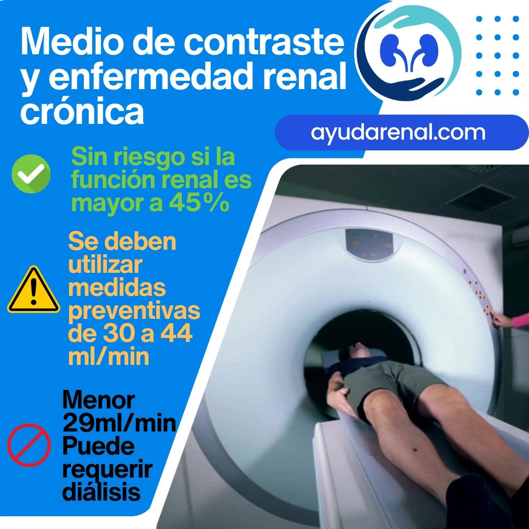 Medio de contraste y enfermedad renal crónica