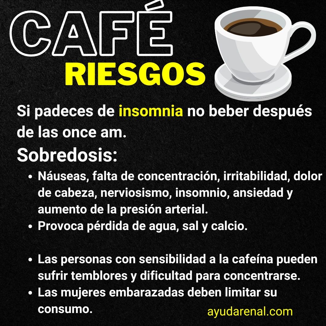 Riesgos de beber café en exceso.