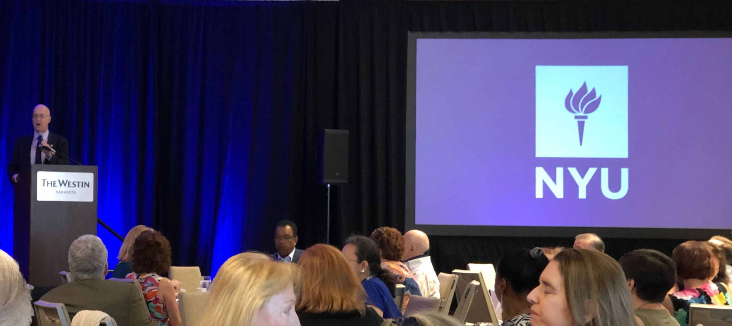 SPLEX One CEO Freddy Arias Meets NYU President at Alumni Event