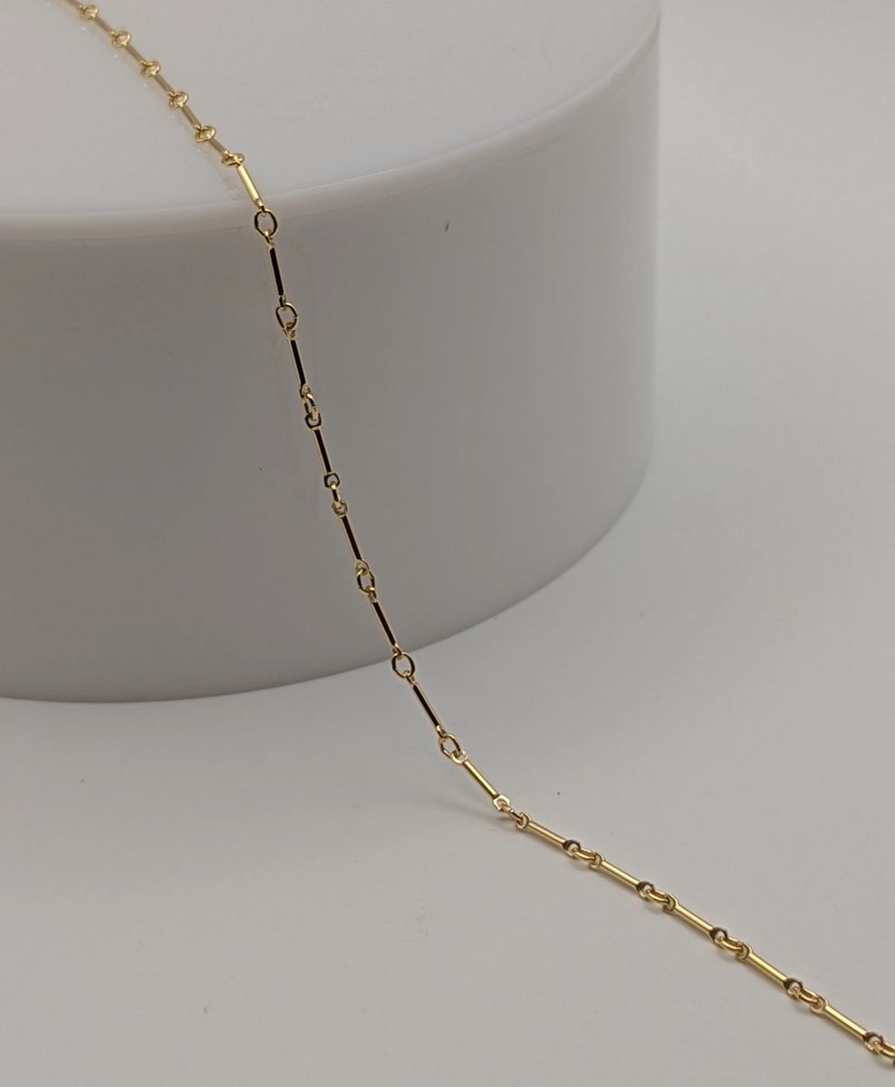 14k Gold Filled Bar & Link Chain by the foot