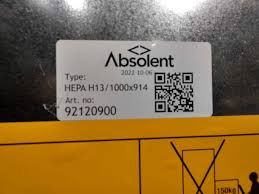 92120900 - Absolent Filter HEPA H13/914