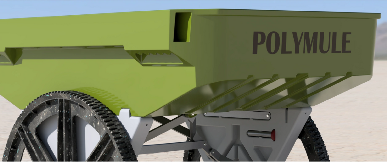 All Terrain Utility Cart With Uphill Assist - Polymule, Inc