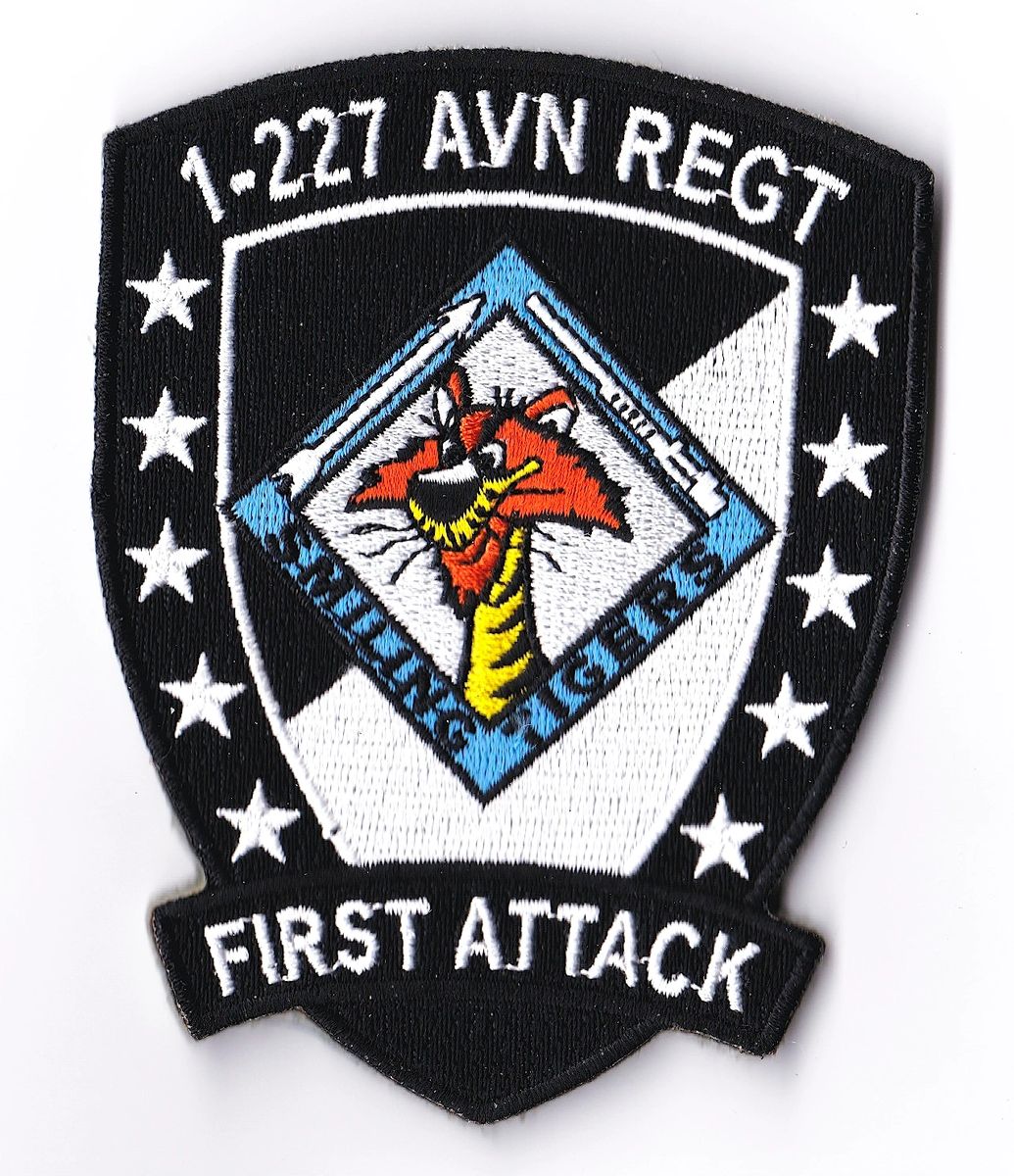 1-227th AVN "FIRST ATTACK" D CO 227th AVN Tribute patch