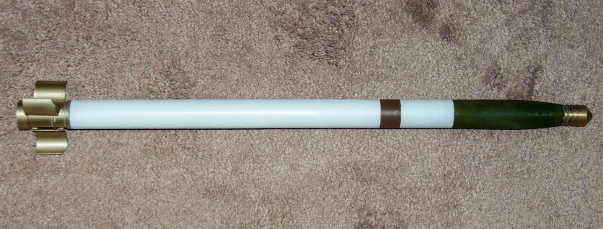 1/2 scale 2.75 inch (70mm) rocket