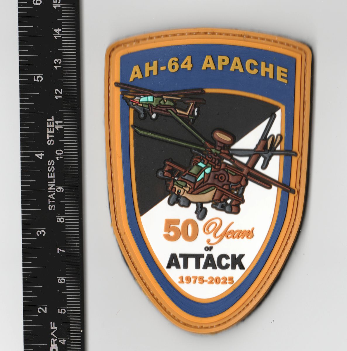 AH-64 50th Anniversary Patch (PVC)
