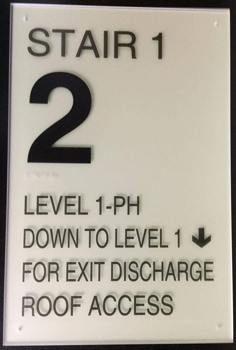 Stairwell Identification Signs