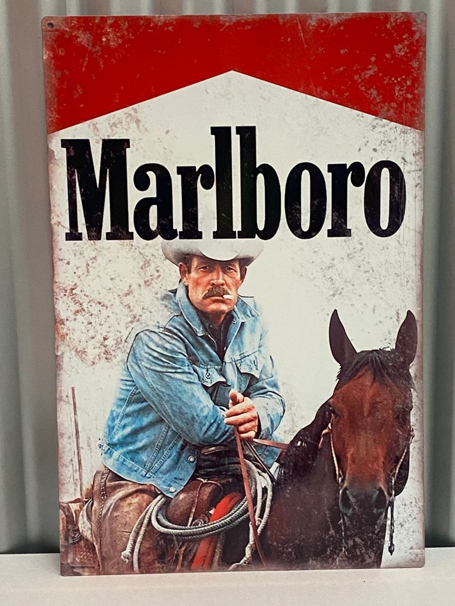MARLBORO 600 MM X 400 MM METAL SIGN MARLBORO 600 MM X 400 MM METAL SIGN
