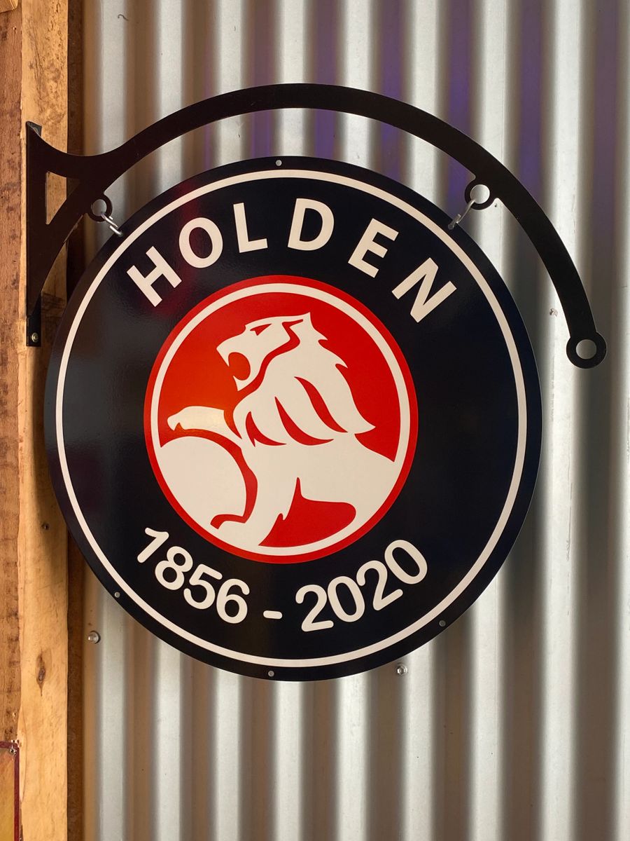 HOLDEN YEARS DOUBLE SIDED 560 MM ROUND SIGN & HANGER