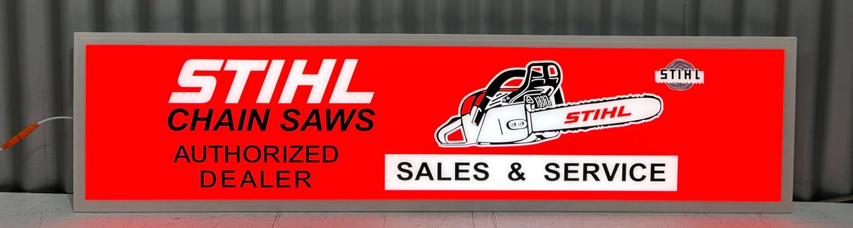 STIHL CHAINSAWS LED WALL HANGING LIGHT 1200 MM X 300 MM 240 VOLT