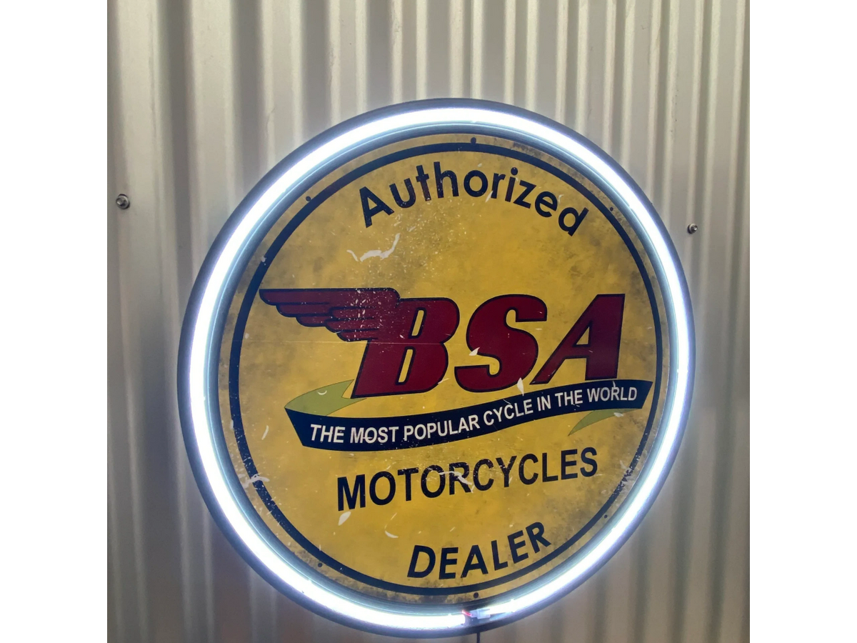 BSA MOTORCYCLES NEON SIGN