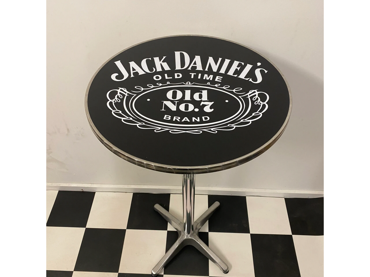 JACK DANIELS ADJUSTABLE HEIGHT BAR TABLE