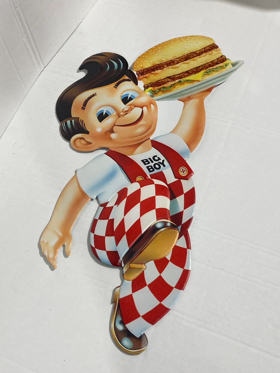 BOB'S BURGER BIG BOY QUALITY EMBOSSED METAL SIGN