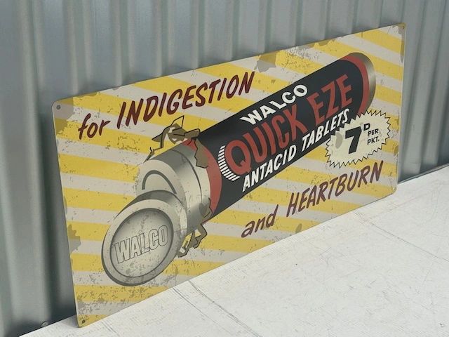 QUICK-EZE 600 MM X 300 MM METAL SIGN