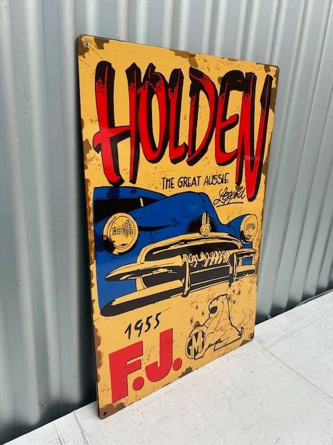 FJ HOLDEN 1955 600 MM X 400 MM METAL SIGN
