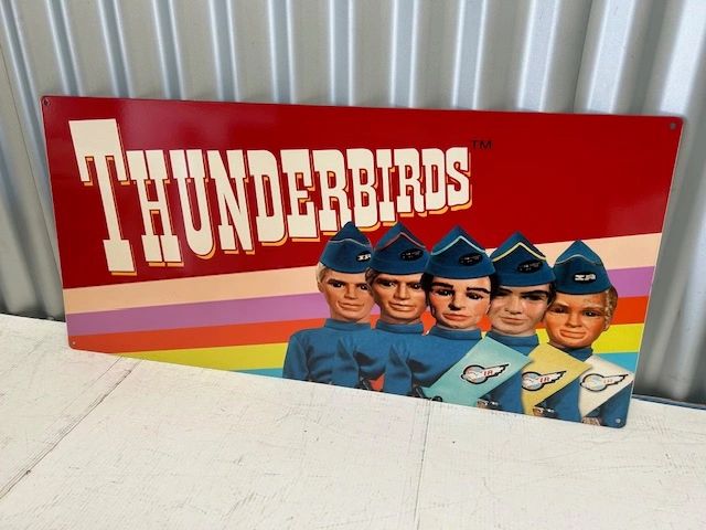 THUNDERBIRDS 810 MM X 380 MM METAL SIGN