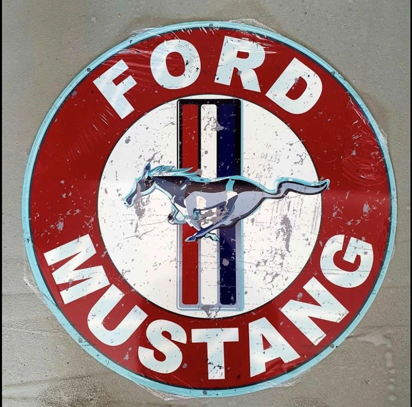 FORD MUSTANG LOGO 560 MM ROUND SIGN