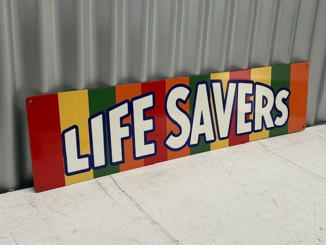 LIFESAVERS 800 MM X 200 MM METAL SIGN