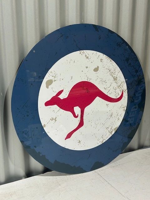 RAAF INSIGNIA ROUND 560 MM METAL SIGN