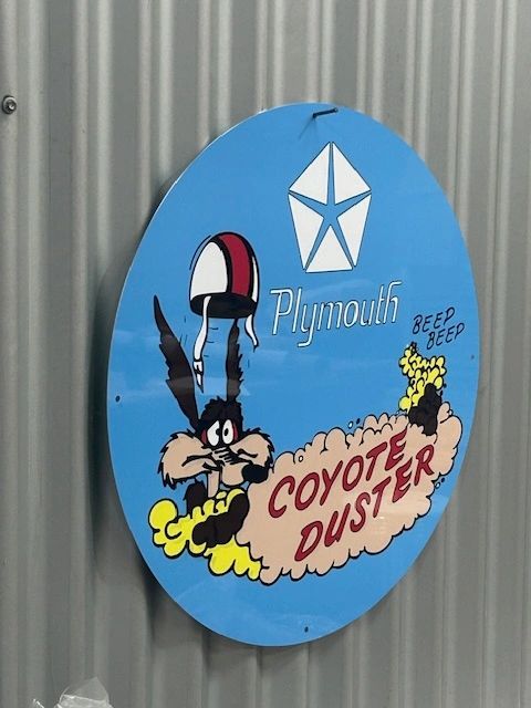 CHRYSLER PLYMOUTH COYOTE DUSTER 560 MM METAL SIGN