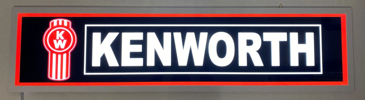 KENWORTH PREMIUM LED FLAT HANGING SIGN 1200 X 300