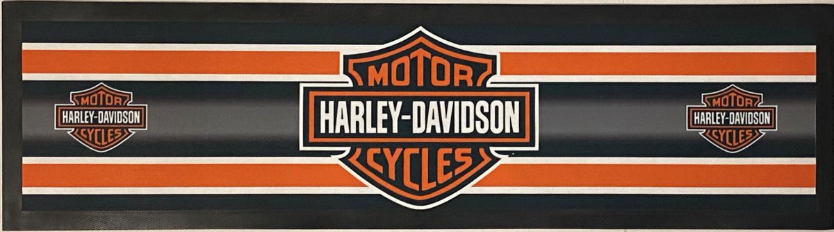 HARLEY DAVIDSON RUBBER BACKED BAR RUNNER
