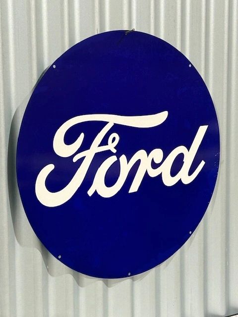 FORD VINTAGE LOGO 560 MM ROUND METAL SIGN