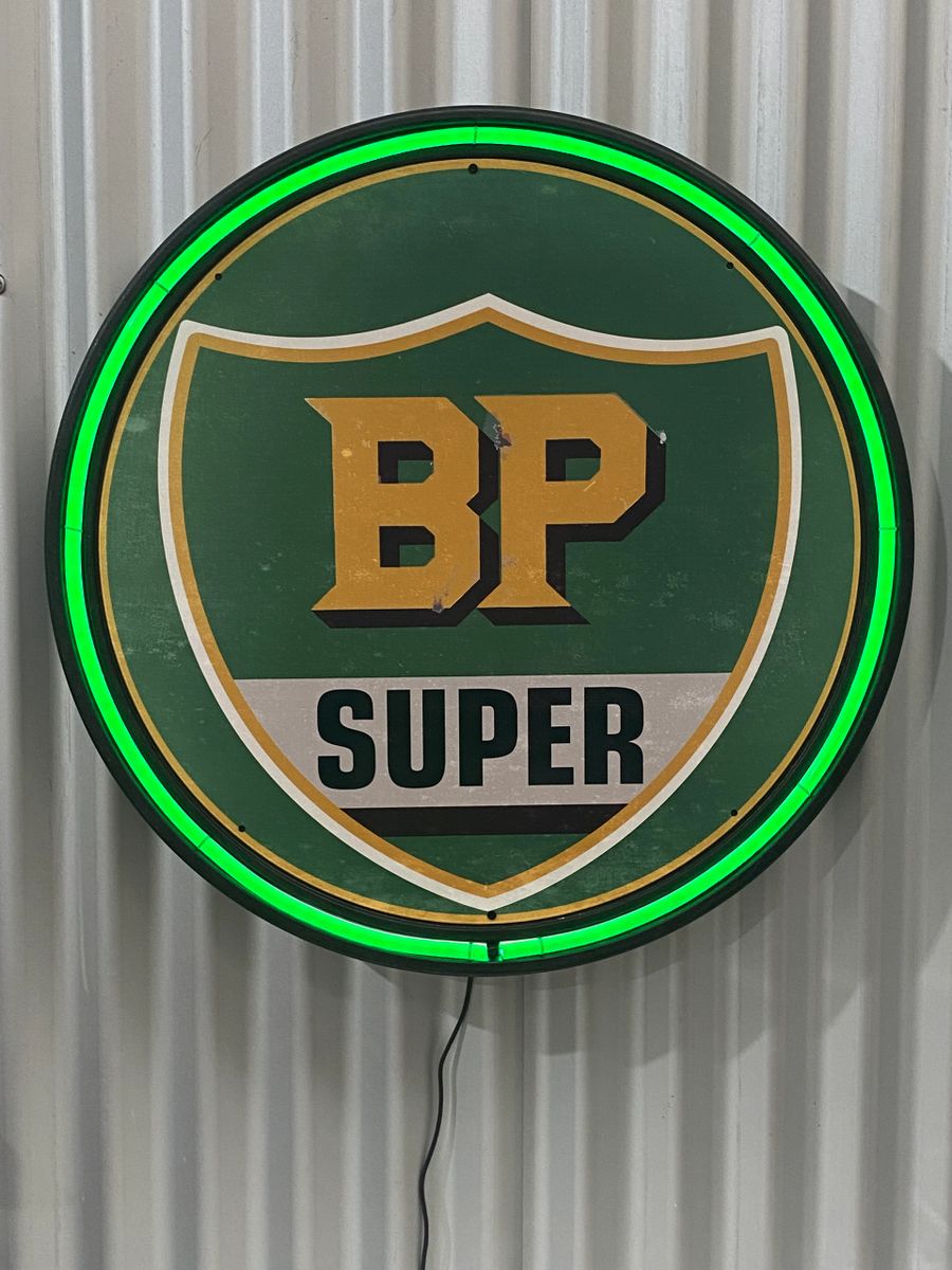 BP SUPER NEON SIGN 650 MM DIAMETER 240 VOLT HEAVY DUTY BODY & BRIGHT ...