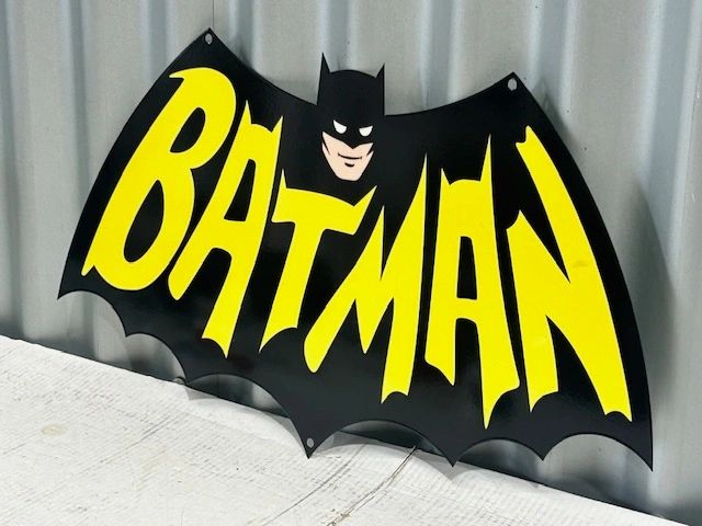 BATMAN DIE CUT HEAVY DUTY METAL SIGN