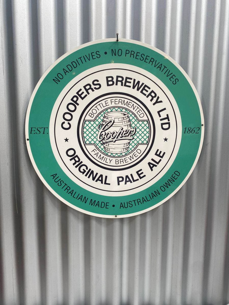 COOPERS PALE ALE 560 MM ROUND METAL SIGN