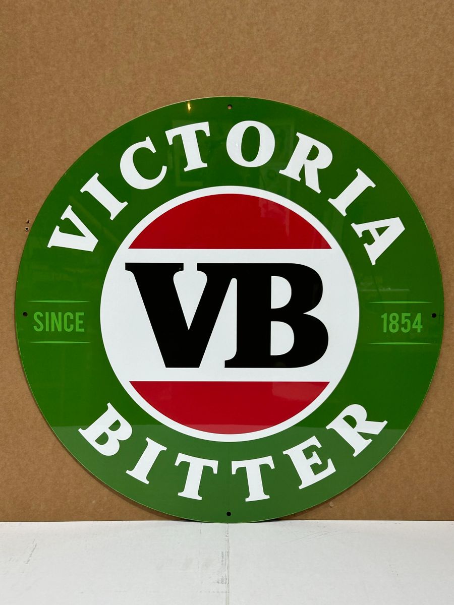 VB VIC BITTER 560 MM ROUND METAL SIGN