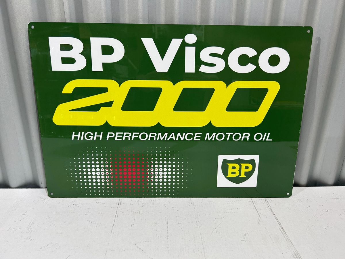 BP VISCO 2000 600 MM X 400 MM METAL SIGN