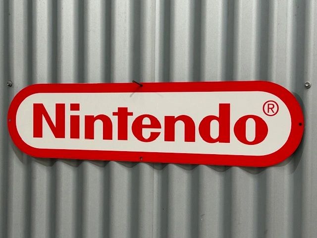 NINTENDO PREMIUM QUALITY METAL SIGN 740 X 180 MM APPROX