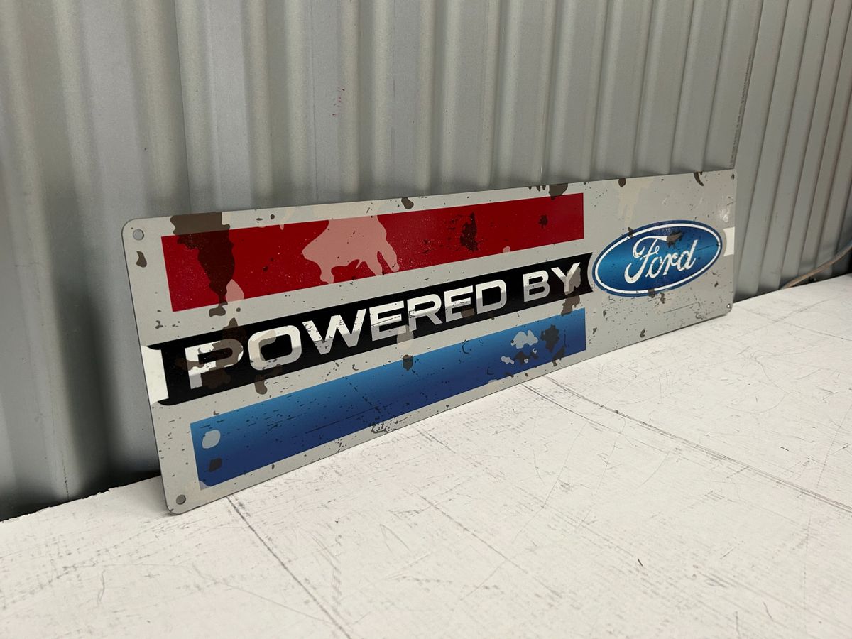 FORD POWERED BY FORD 800 X 200 MM METAL SIGN