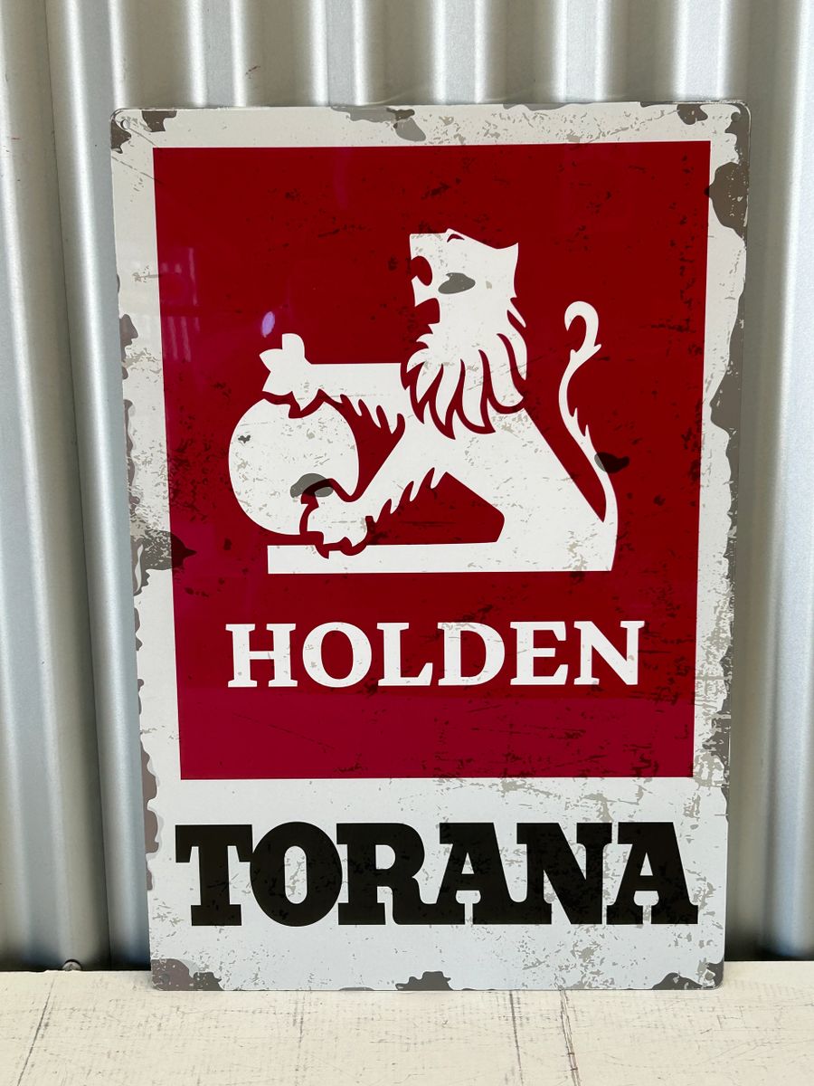 HOLDEN TORANA 600 MM X 400 MM METAL SIGN