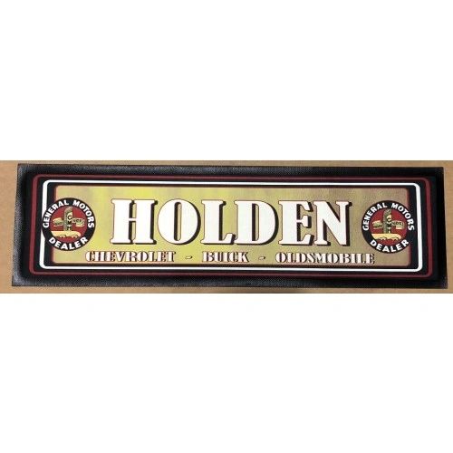 HOLDEN GENERAL MOTORS PREMIUM RUBBER BACKED BAR RUNNER 880 MM X 250 MM