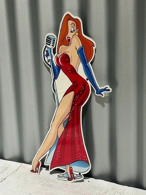 JESSICA RABBIT PREMIUM QUALITY METAL SIGN 460MM X 250 MM