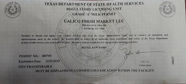 Calico Fresh Market - Raw Milk, Grass-Fed Beef, Goat Milk