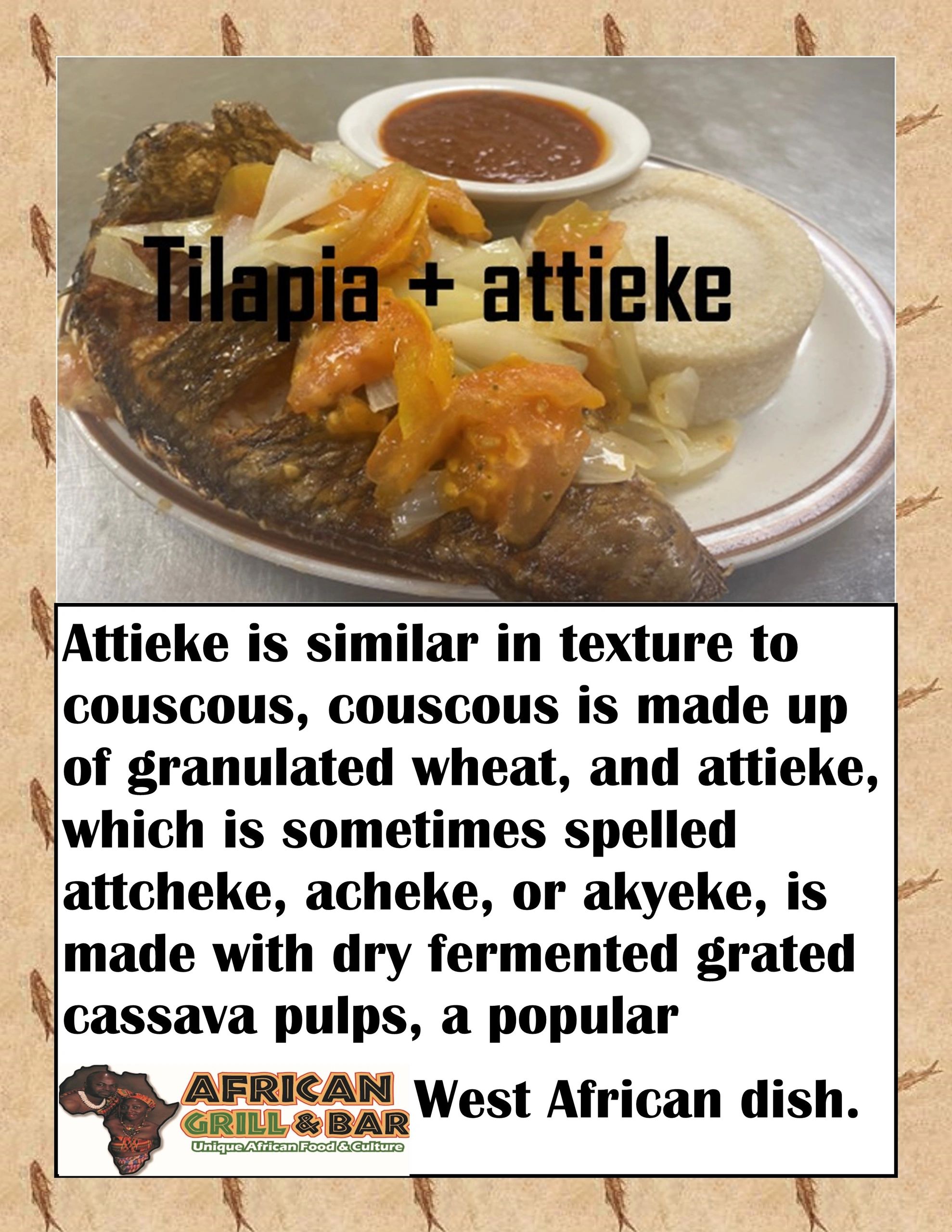 WHOLE TILAPIA +ATTIEKE
