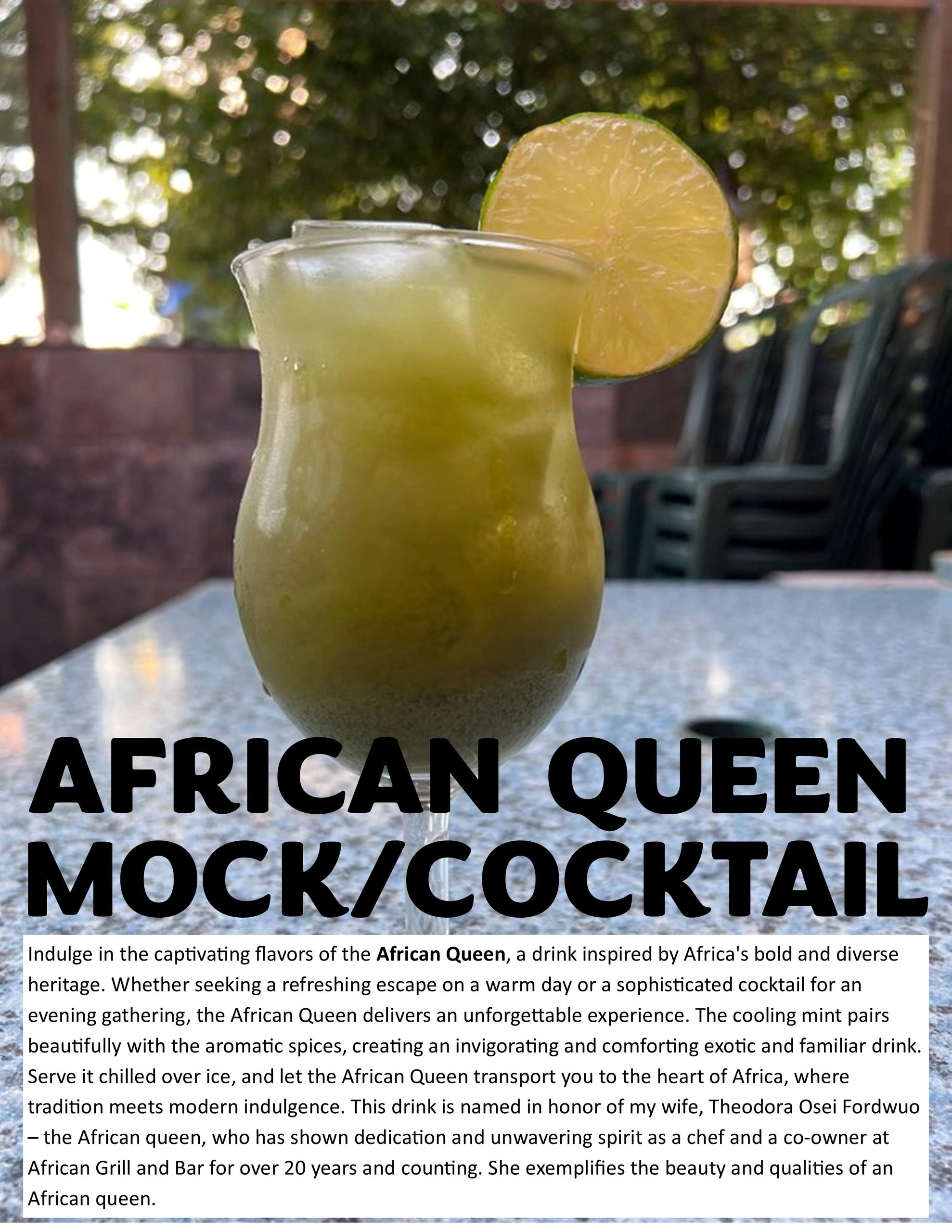 AFRICAN QUEEN DRINK