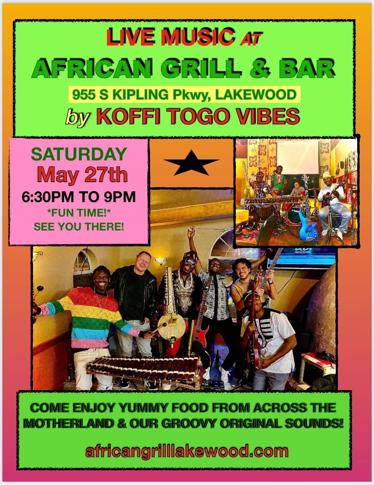 African Restaurant - African Grill And Bar- Lakewood, Colorado