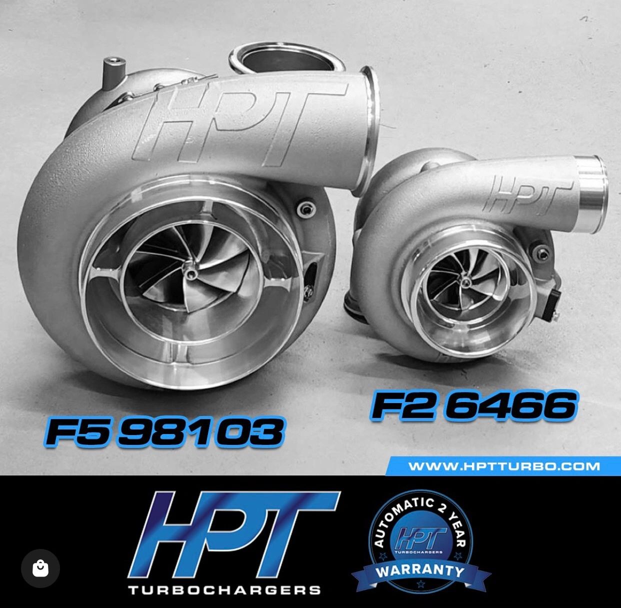 HPT Turbos More Power with Less Boost & A 2 Year Warranty!