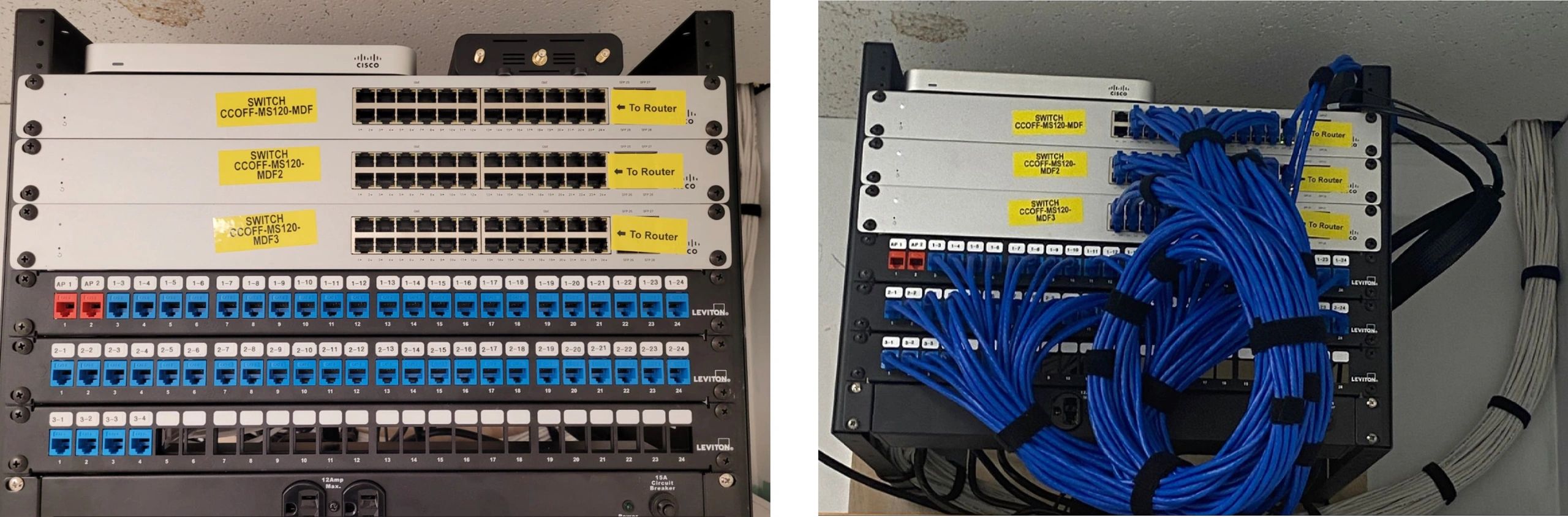Structural Cabling: 52 Drops of Cat6 in Concord, Ontario, Canada