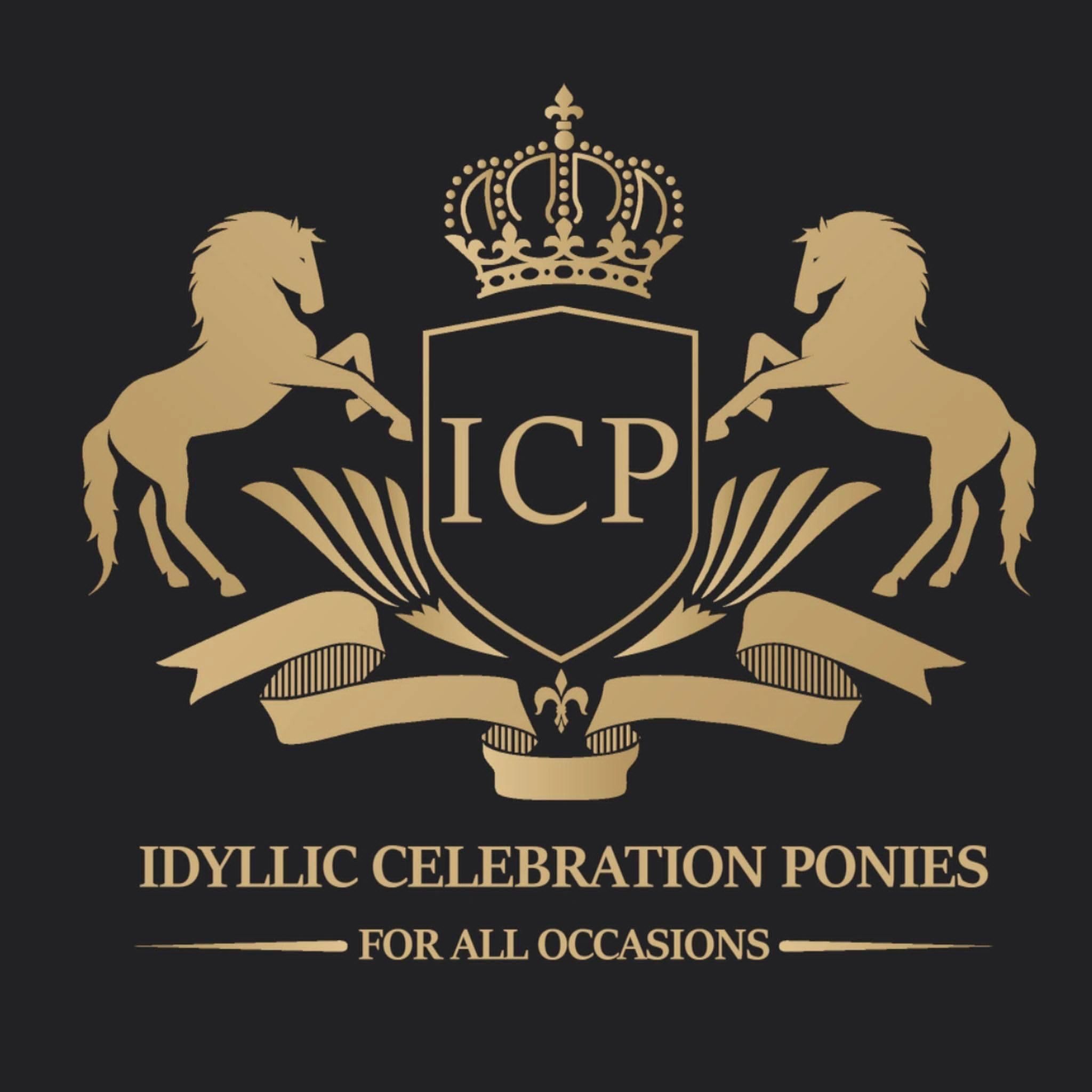 Idyllic celebration ponies