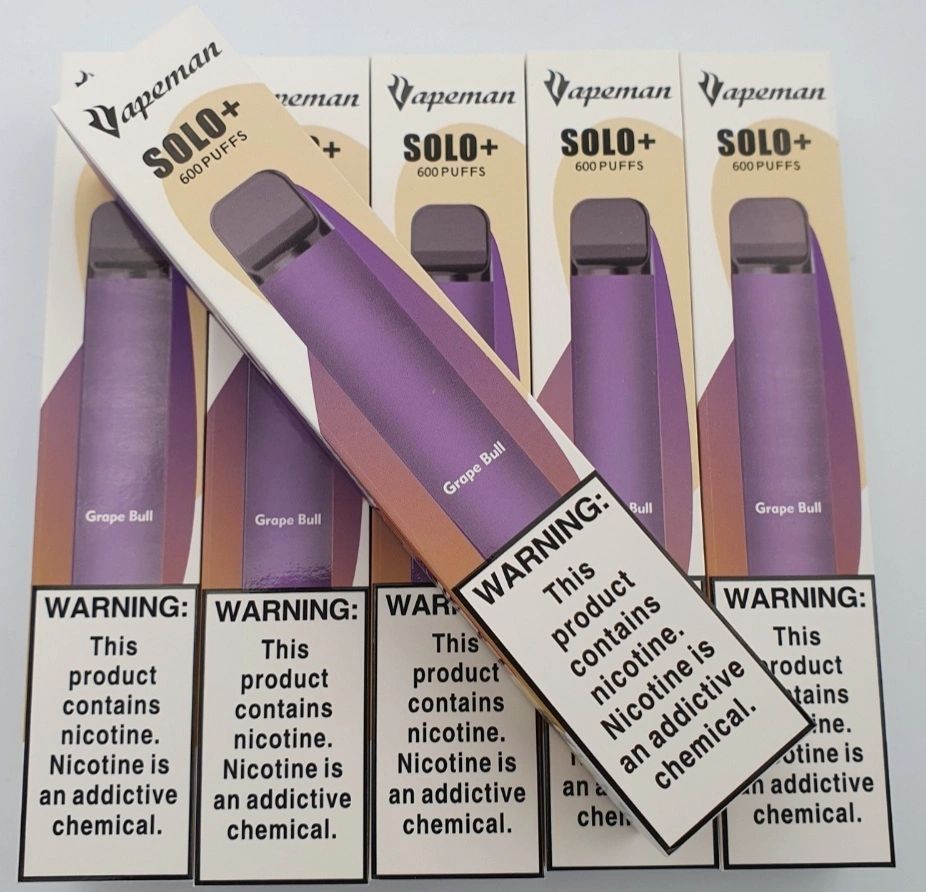 VAPEMAN SOLO+ GRAPE BULL DISPOSABLE VAPE